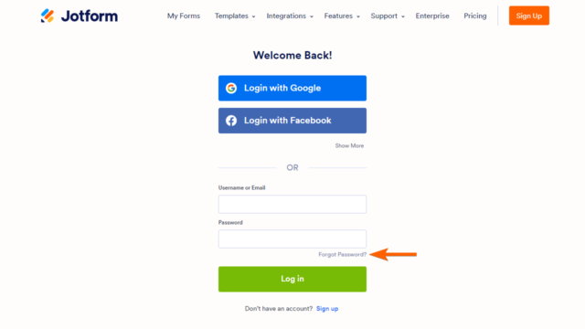 How to Reset Your Jotform Password