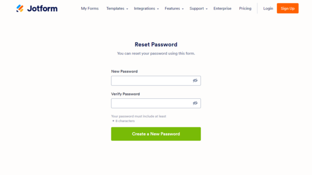 How to Reset Your Jotform Password