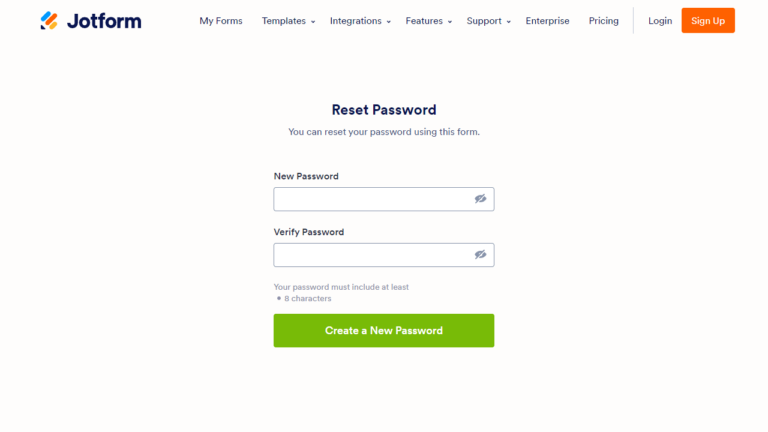 How to Reset Your Jotform Password