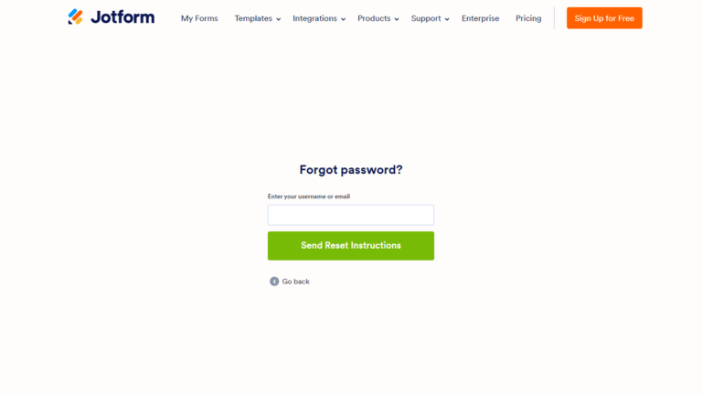 How to Reset Your Jotform Password