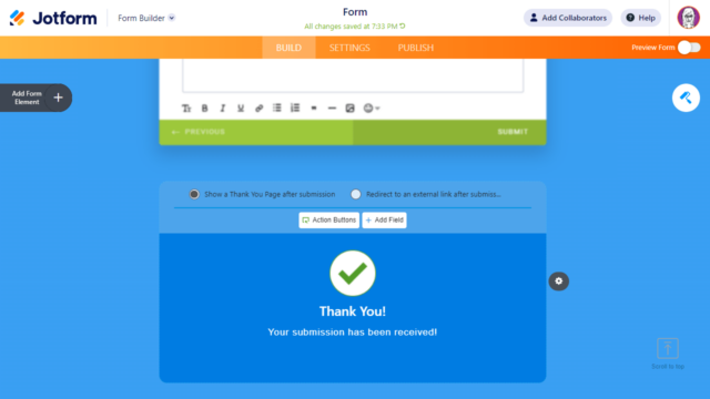 How to Change Your Card Form's Thank You Page