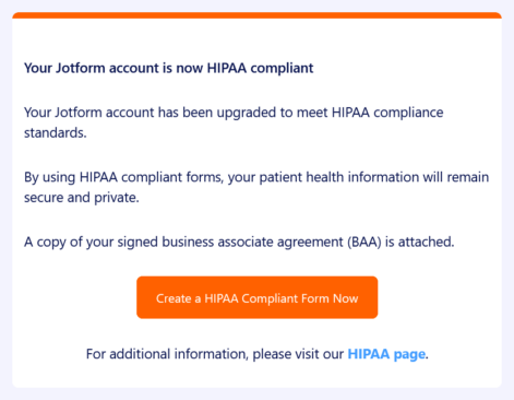 How to Receive the BAA for My HIPAA Account?