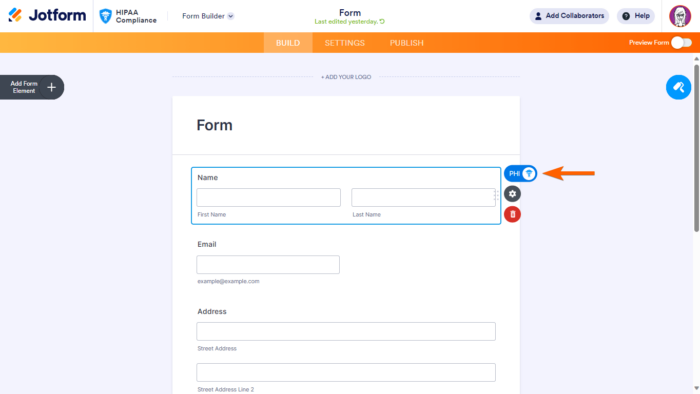 How to Set HIPAA PHI Fields on Your Forms