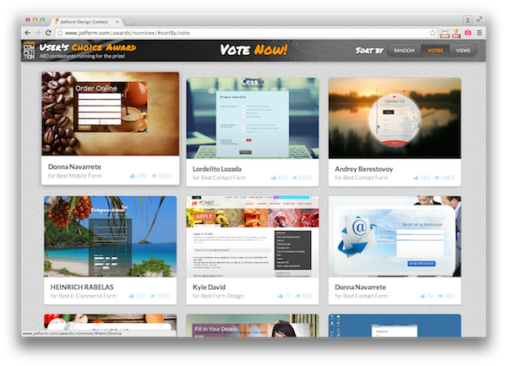 Users Choice Award Goes To... | The Jotform Blog