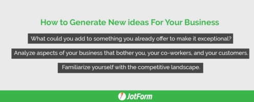 How to Generate New ideas For Your Business | The Jotform Blog