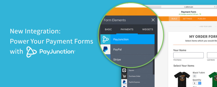 New Integration: Power Your Payment Forms with PayJunction | The Jotform Blog