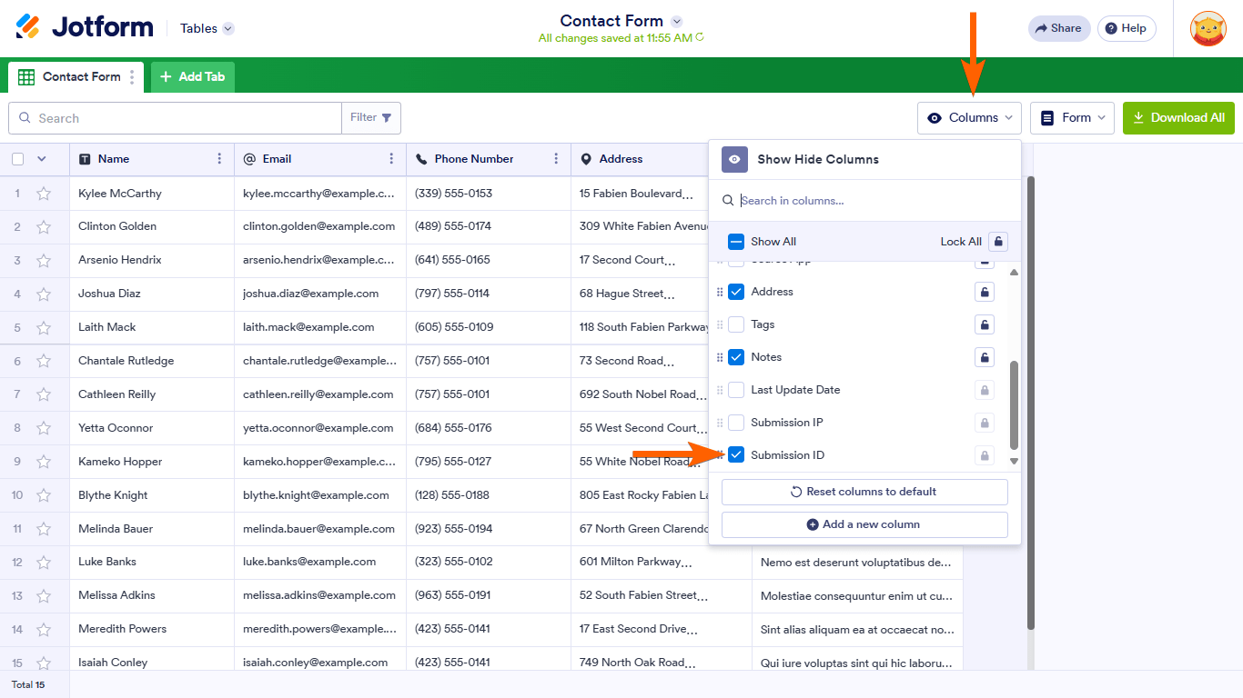 Where to Find the Submission ID