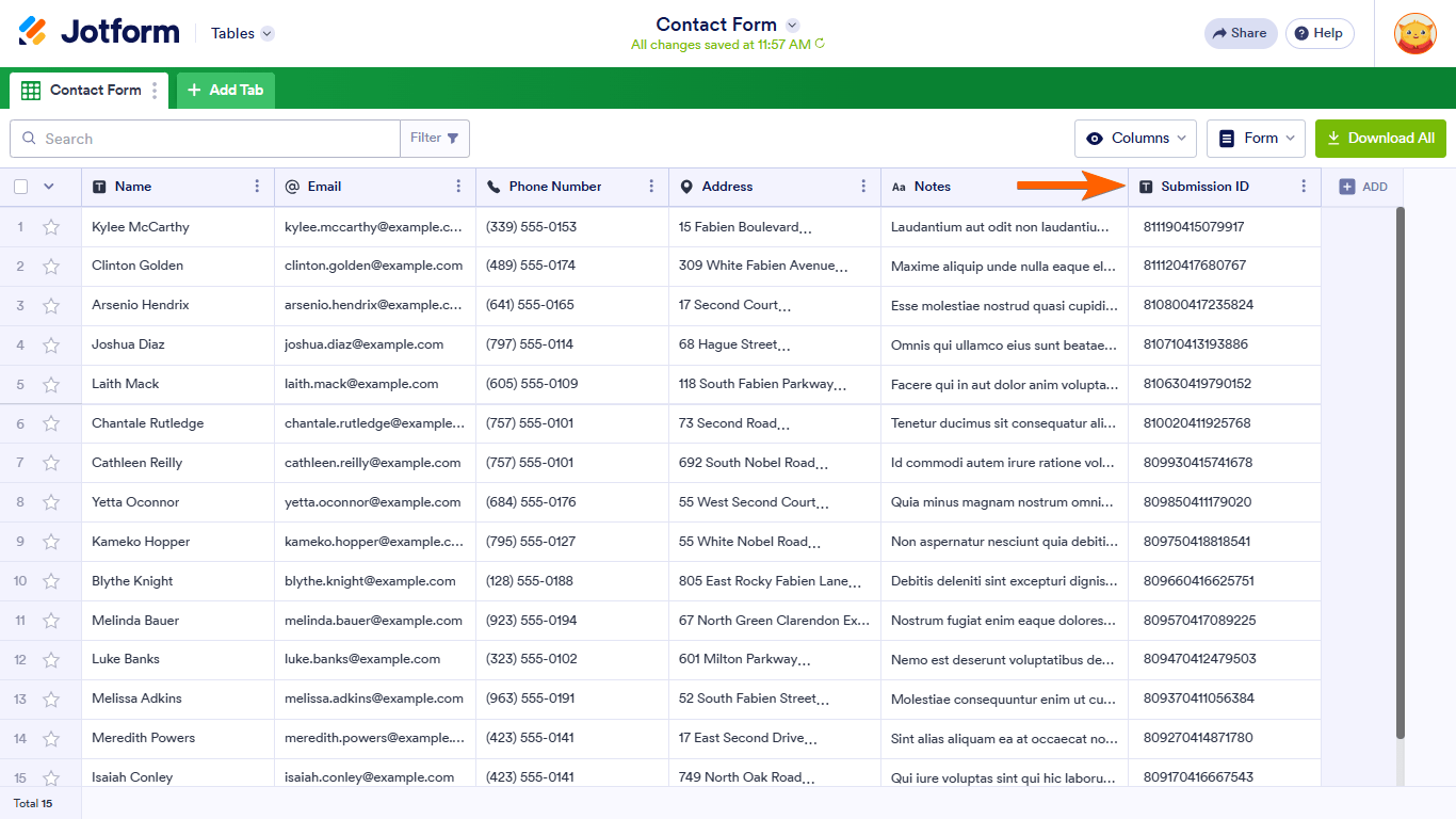Where to Find the Submission ID