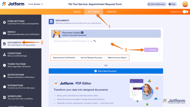 How to Create or Edit Your Form PDF Submission Report