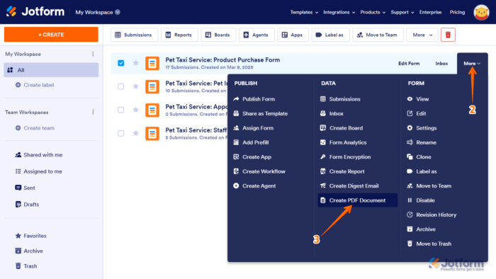 How to Create or Edit Your Form PDF Submission Report