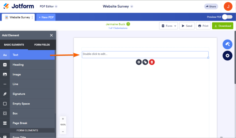 How to Use Custom Fields Within a Text Field of a PDF Template