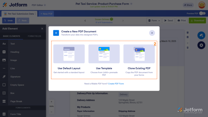 How to Create or Edit Your Form PDF Submission Report
