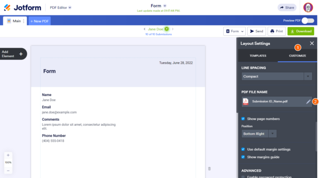 How to Assign a Custom Name to a PDF Report with PDF Editor