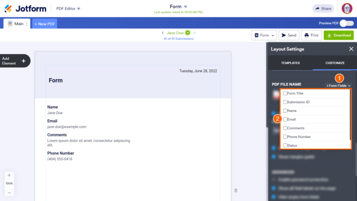 How to Assign a Custom Name to a PDF Report with PDF Editor