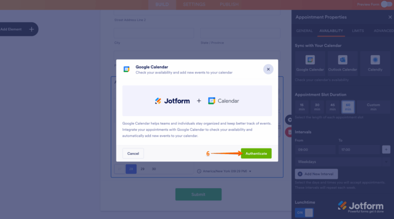 How to Integrate Your Form With Google Calendar