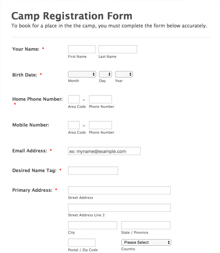 5 best PDF templates that will make your camp shine | The Jotform Blog