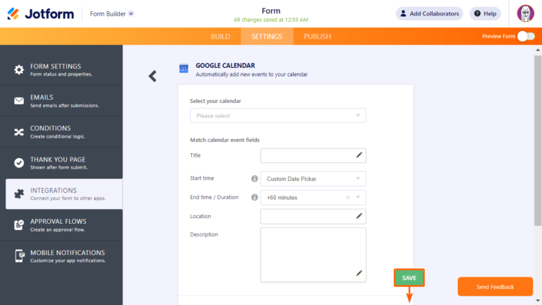 How To Use Google Calendar - Create Events With Your Form