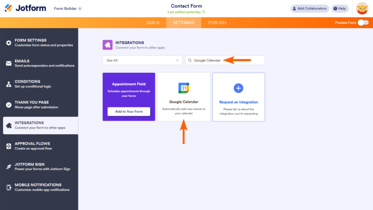 How to Integrate Your Form With Google Calendar