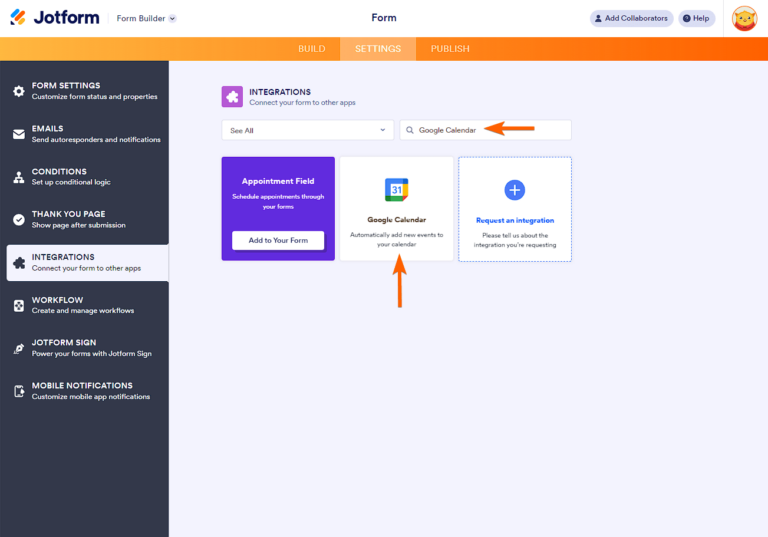 How to Integrate Your Form With Google Calendar