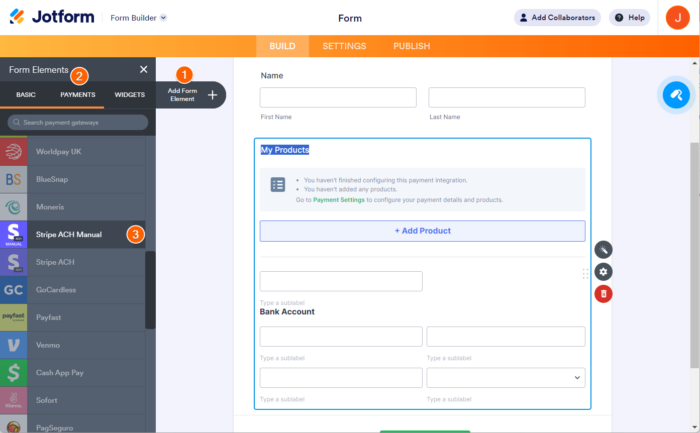 How to Integrate Stripe ACH Manual with Your Form?