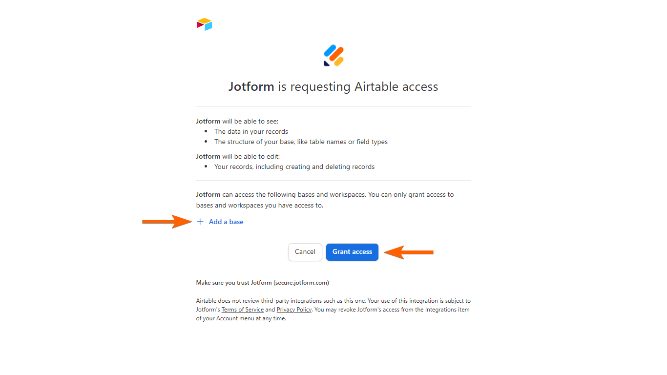 How to Integrate Jotform With Airtable