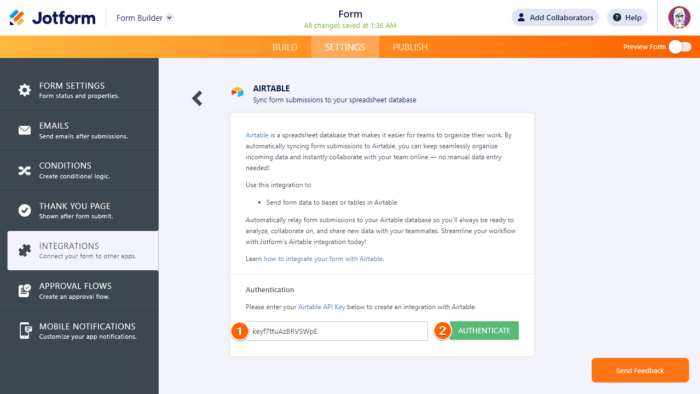 How to Integrate Jotform with Airtable