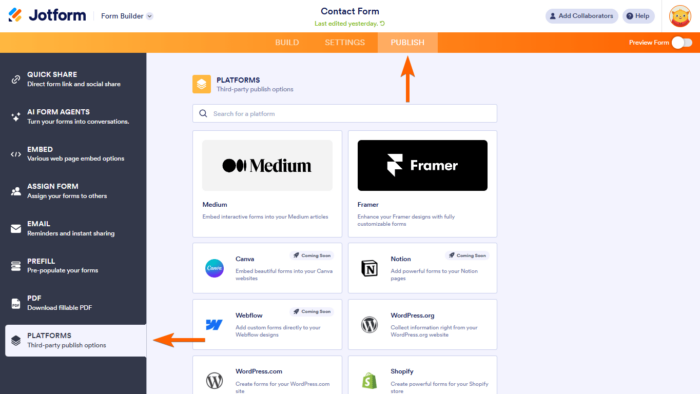 Adding a Form to GoDaddy