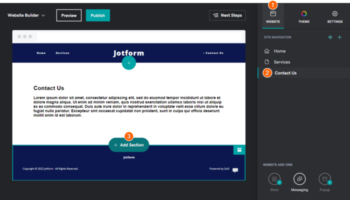 Adding a Form to GoDaddy
