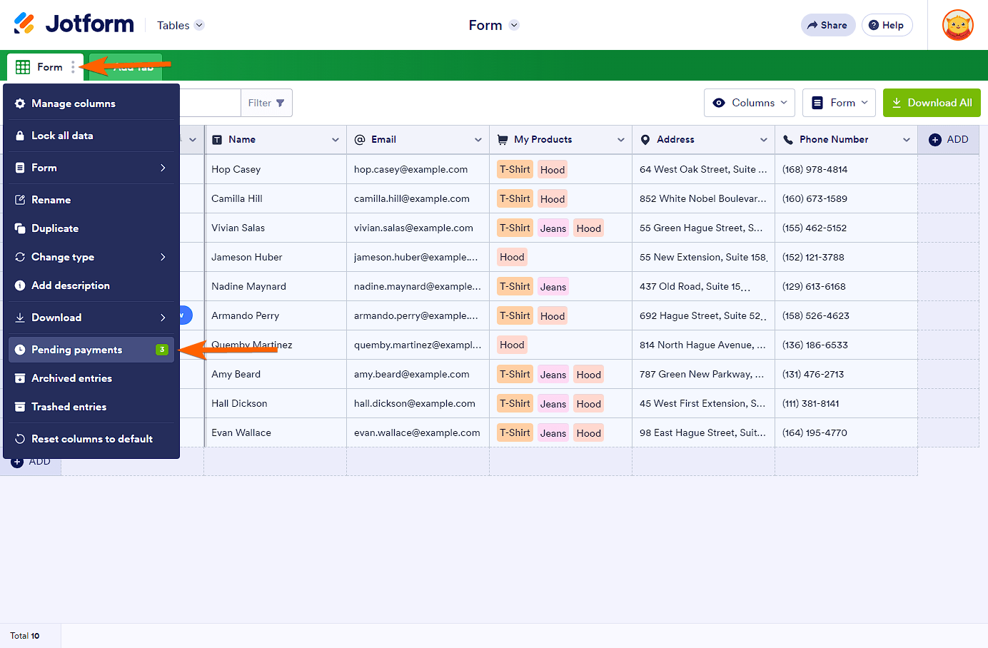 How to View Incomplete Payments of Your Payment Forms