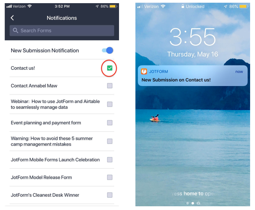 How to use Jotform Mobile Forms to customize form notifications | The Jotform Blog