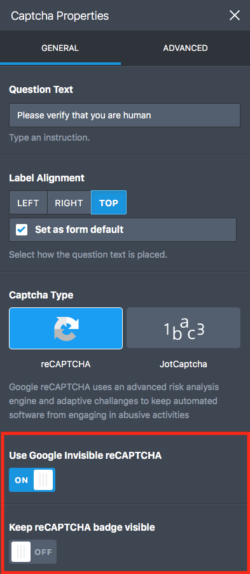Introducing Google Invisible reCAPTCHA for all forms | The Jotform Blog