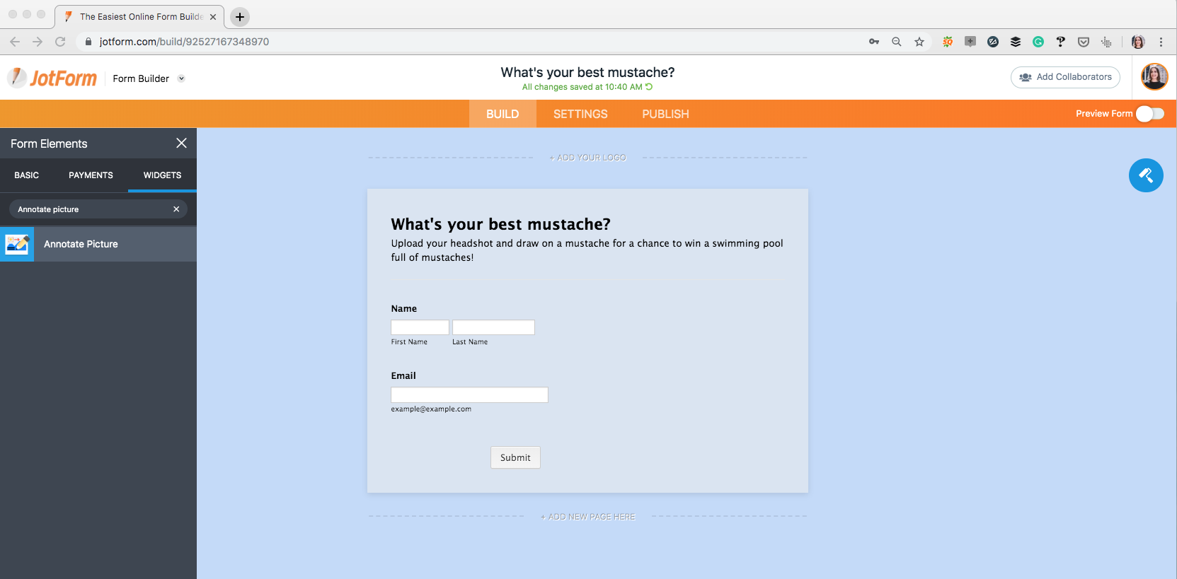 New Annotate Picture widget: Mark up images with ease | The Jotform Blog