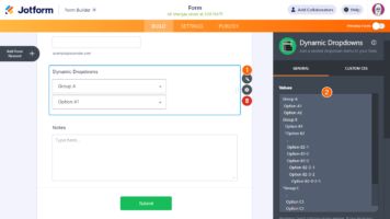 How to Configure the Dynamic Dropdown Widget