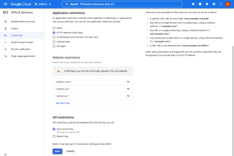 How to Get Google Maps API Key for Jotform Mapping Widgets?