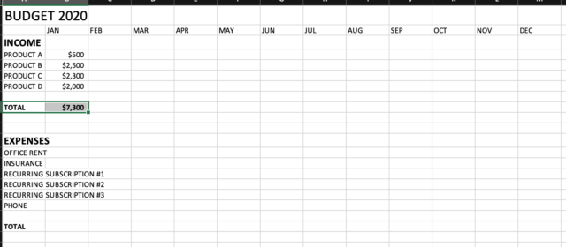 How to make a budget in Excel | The Jotform Blog