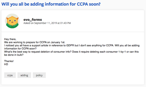 How to make CCPA compliance and data collection easy | The Jotform Blog