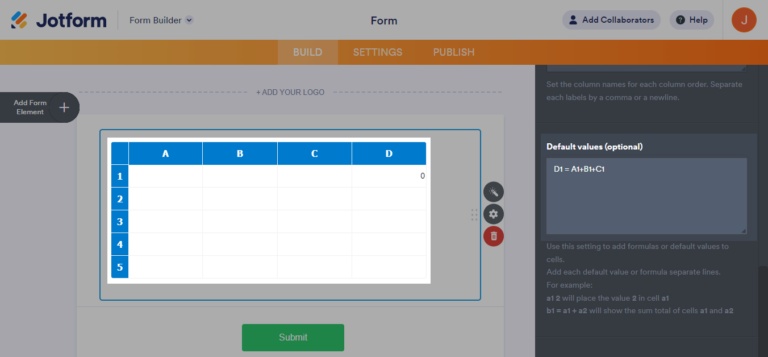 How to Set Up the Spreadsheet Widget?