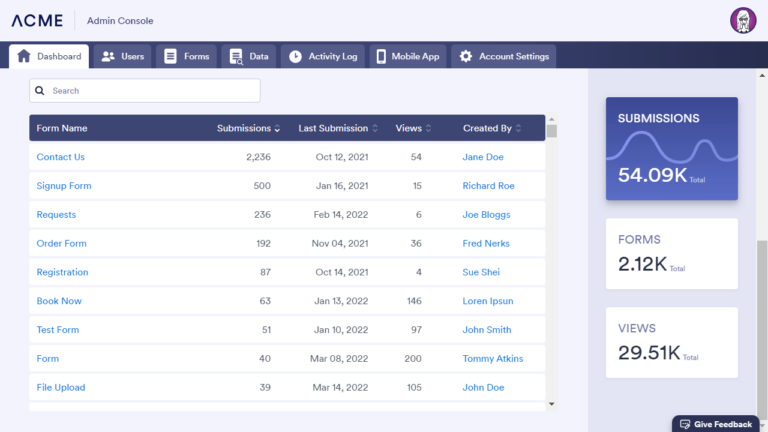 Enterprise Admin Console