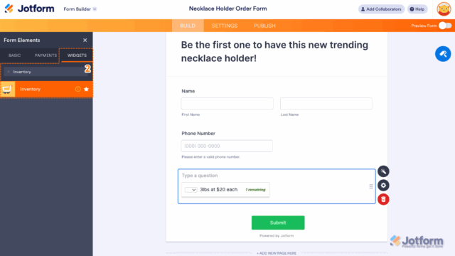 How to Limit Option Selections Using the Correct Widget