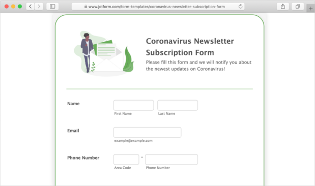 10 form templates to tackle the coronavirus | The Jotform Blog