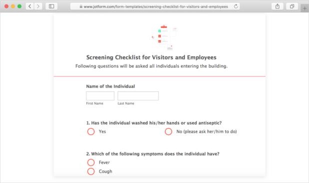 10 form templates to tackle the coronavirus | The Jotform Blog