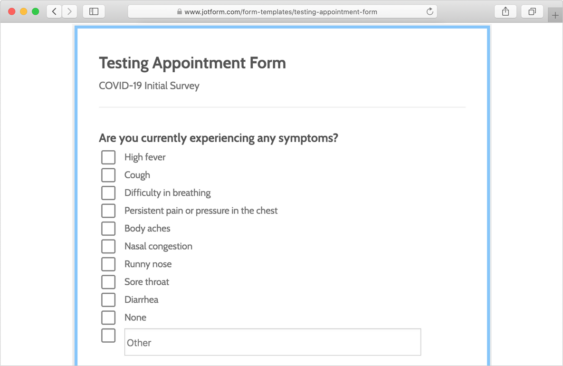 10 form templates to tackle the coronavirus | The Jotform Blog