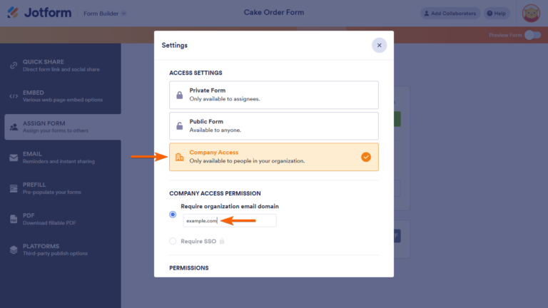 Assigning Forms to Company Members Only