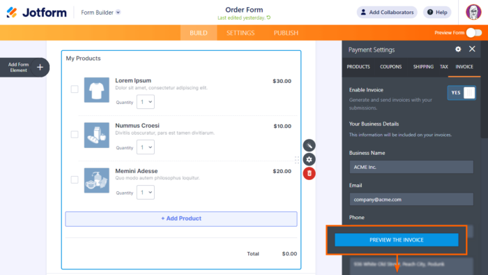 How to Generate an Invoice for Your Payment Form