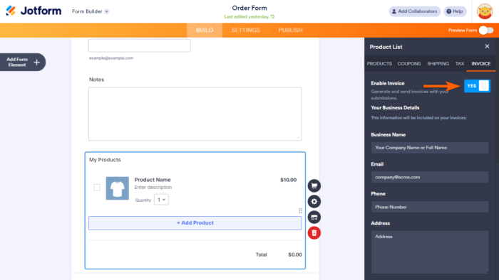 How to Generate an Invoice for Your Payment Form