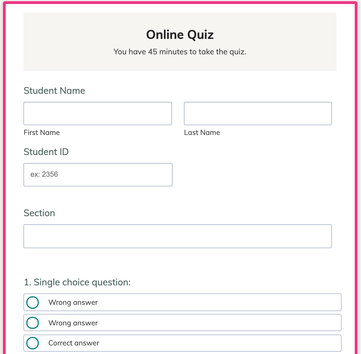 How to create online quizzes and homework assignments