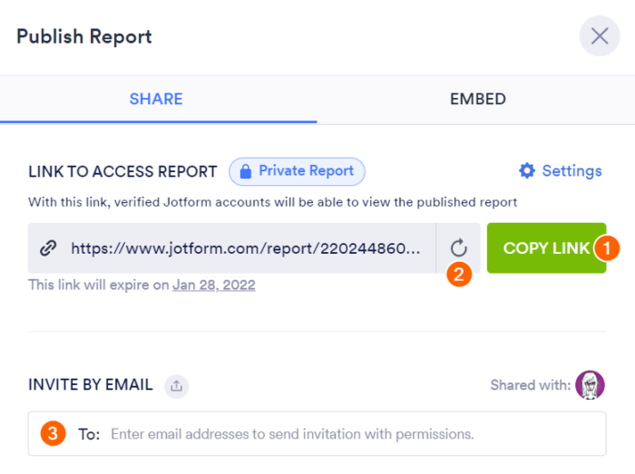 How to Share a Visual Report