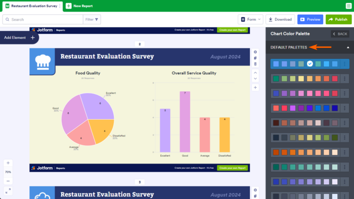 How to Customize a Visual Report