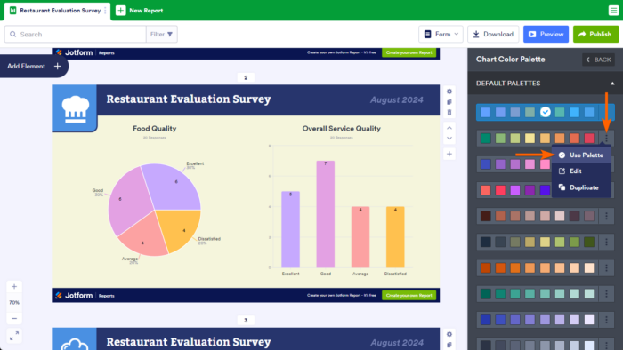 How to Customize a Visual Report
