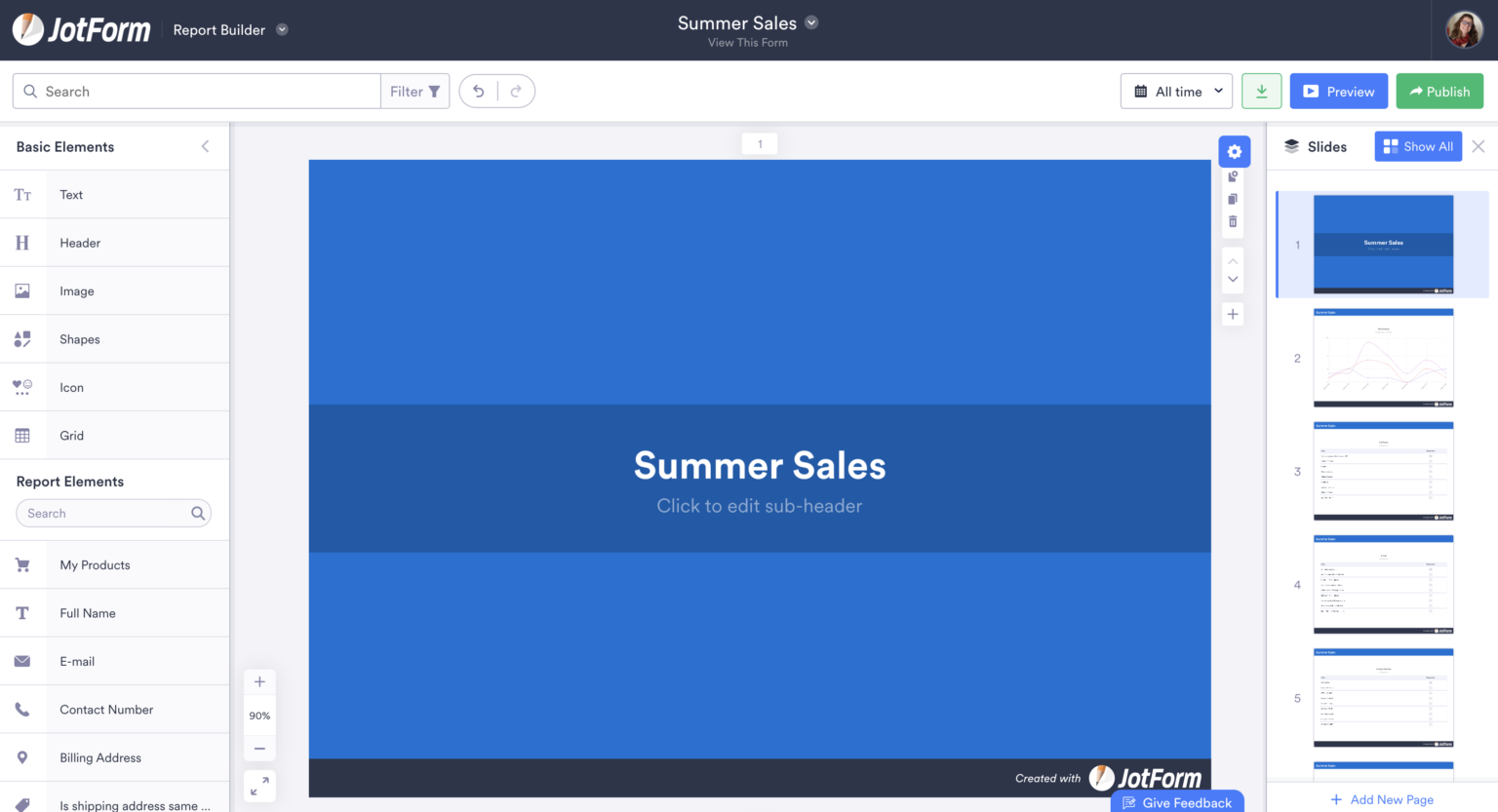 Announcing Jotform Report Builder